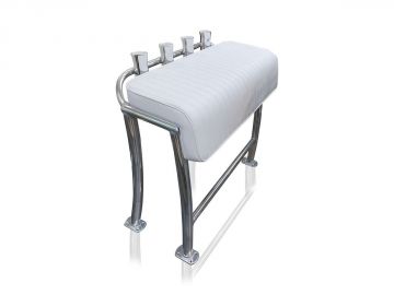 Custom Leaning Post with Backrest and Footrest for boat