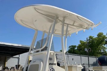 Custom Boat T Tops - Canvas T Tops and Fiberglass Hardtops