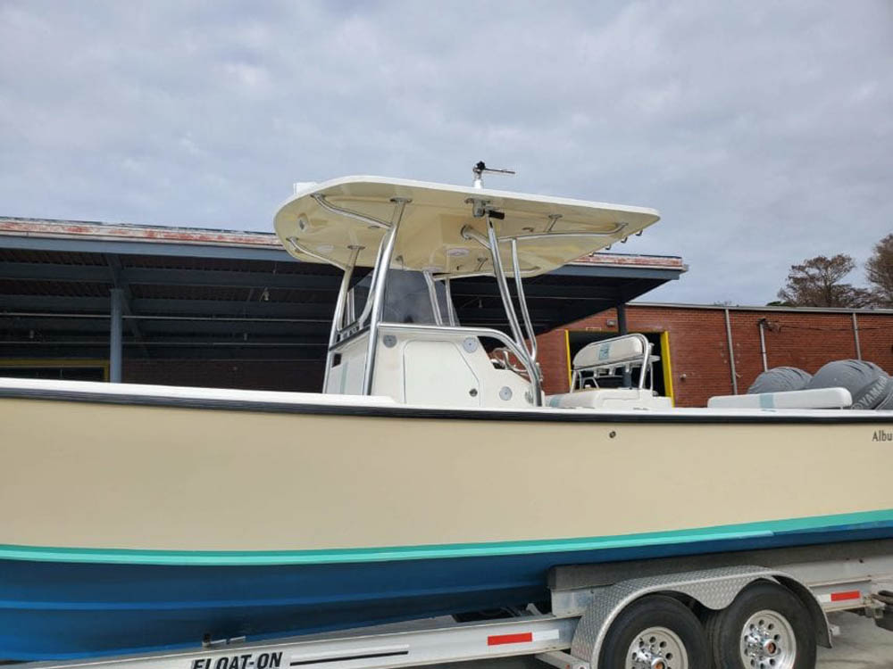 Hard Top Frame on Albury Brothers 27' Boat - Highspeed Welding