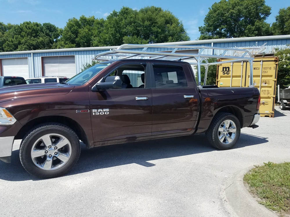 Aluminum Ladder Rack for Rambox Truck - Custom Truck Rack