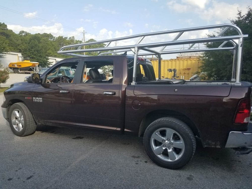 Aluminum Ladder Rack for Rambox Truck - Custom Truck Rack