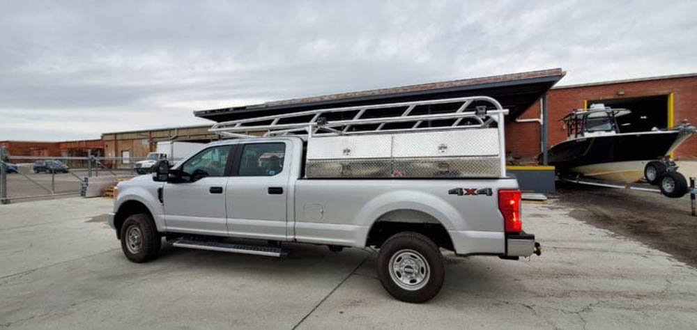 Heavy-Duty Truck Rack for Ford F350 Pickup - Aluminum Ladder Rack