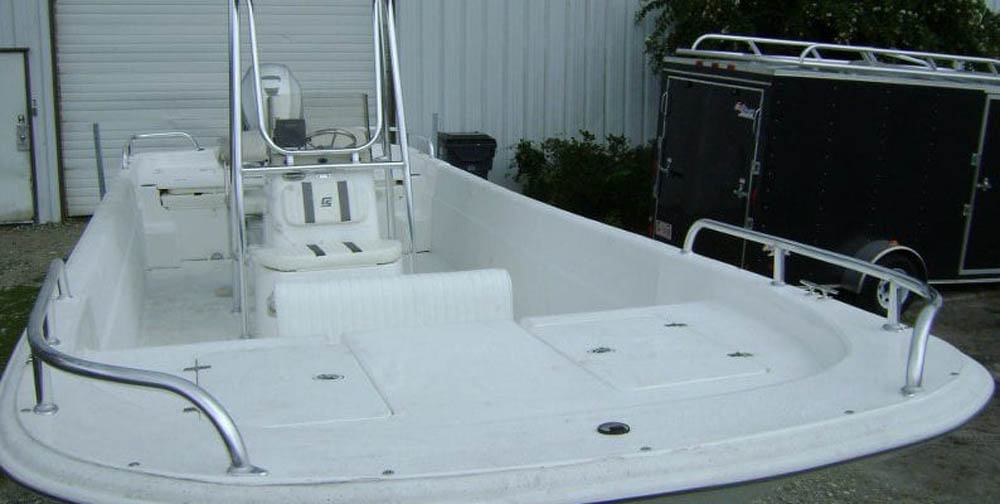 Bow Rails and Stern Rails for Carolina Skiff - Aluminum Boat Rails