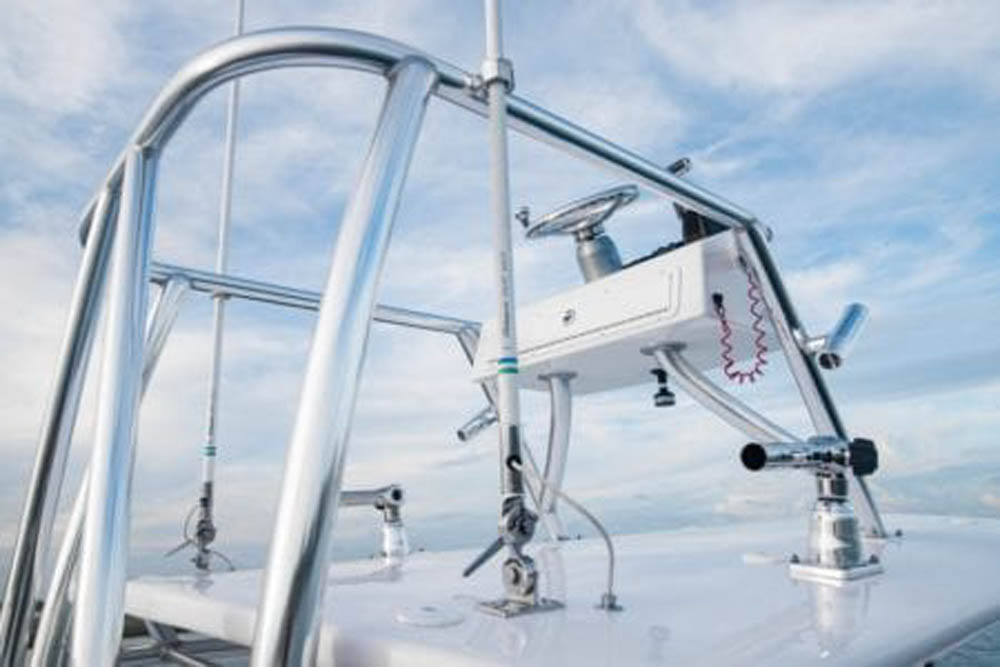 Custom Cobia Tower For A Center Console Boat - Aluminum Boat Towers