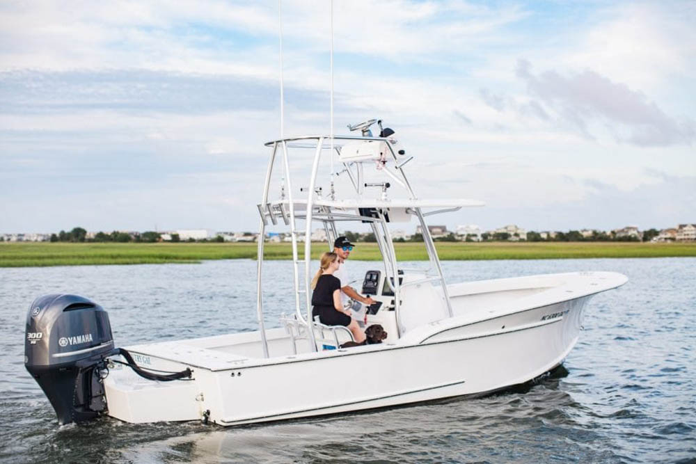 Custom Cobia Tower For A Center Console Boat - Aluminum Boat Towers
