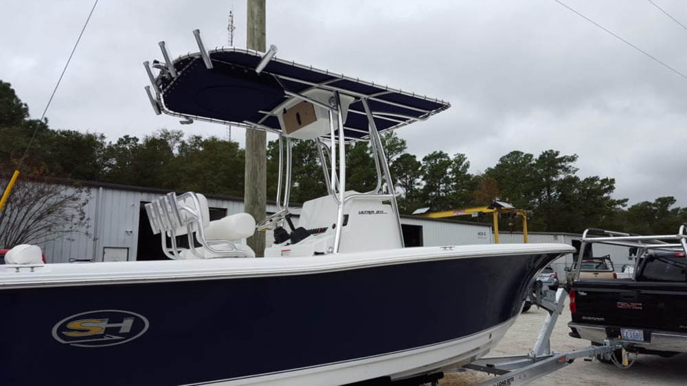 Boat T Top For Sea Hunt - Custom Aluminum T Top