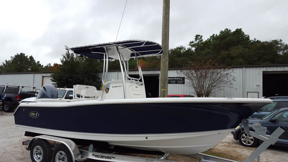 Boat T Top For Sea Hunt - Custom Aluminum T Top