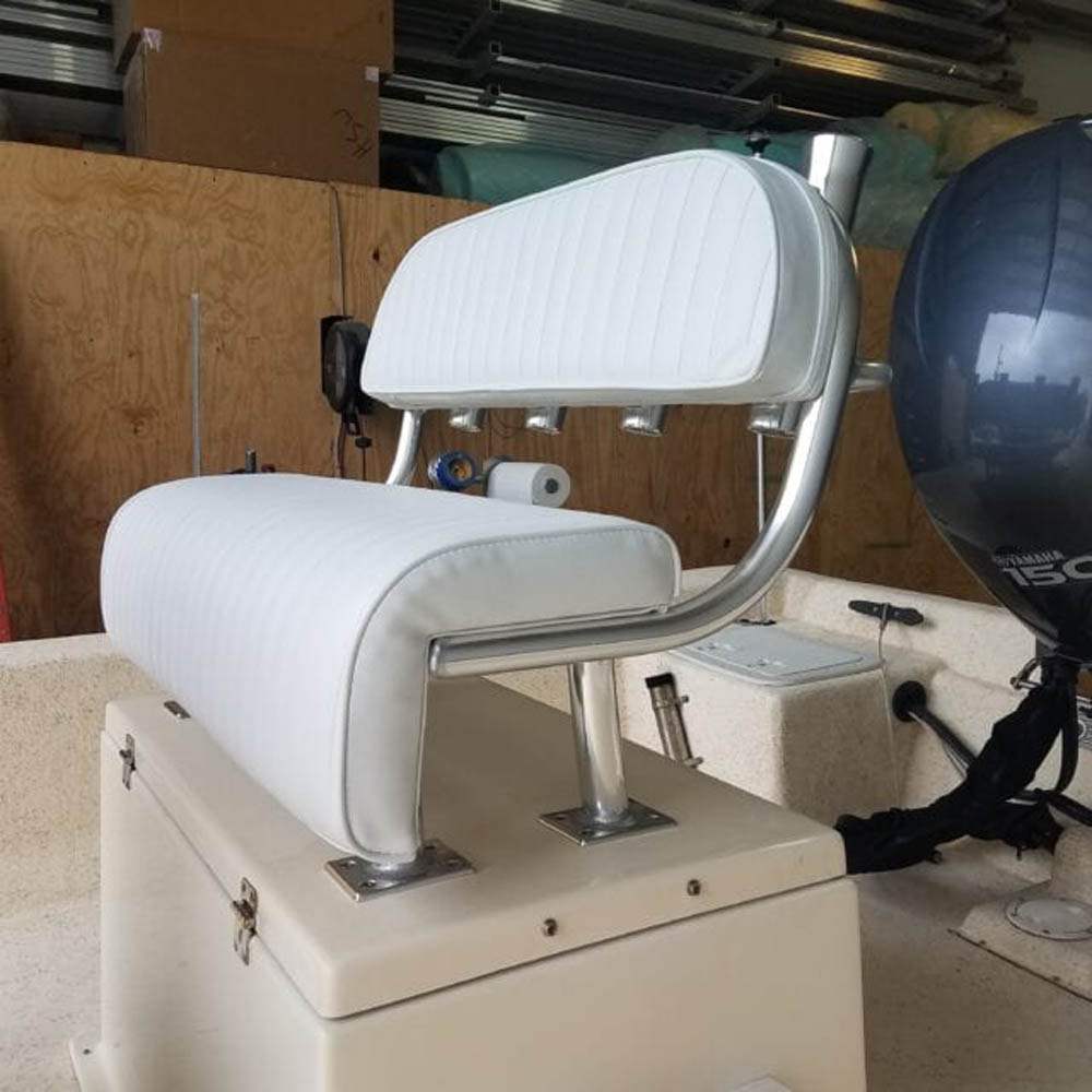 Custom Leaning Post Frame and Cushion - Highspeed Welding