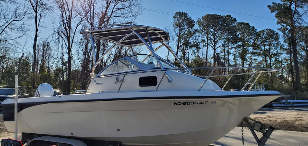 Canvas Top For Walk Around Boat - Boat Tower - Highspeed Welding