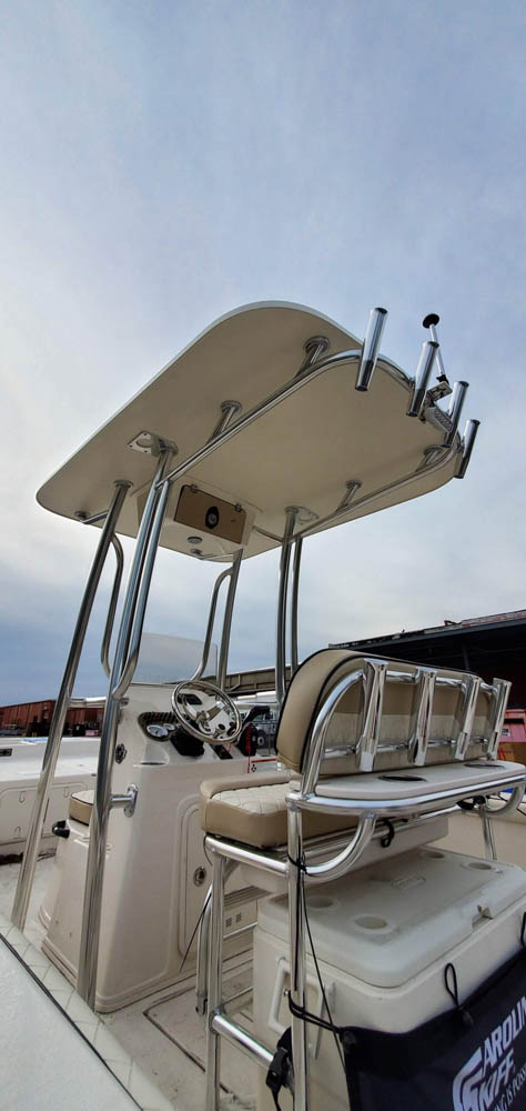 Carolina Skiff Hard Top That Is Fiberglass - Highspeed Welding
