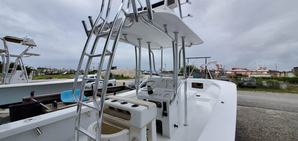 Custom Aluminum Cobia Tower for Glenn Bradley Boat