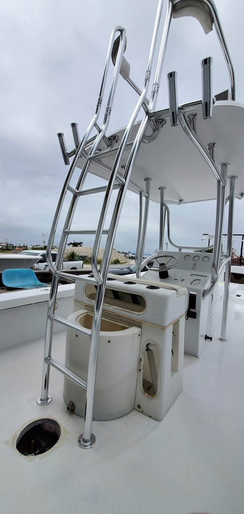 Custom Aluminum Cobia Tower for Glenn Bradley Boat