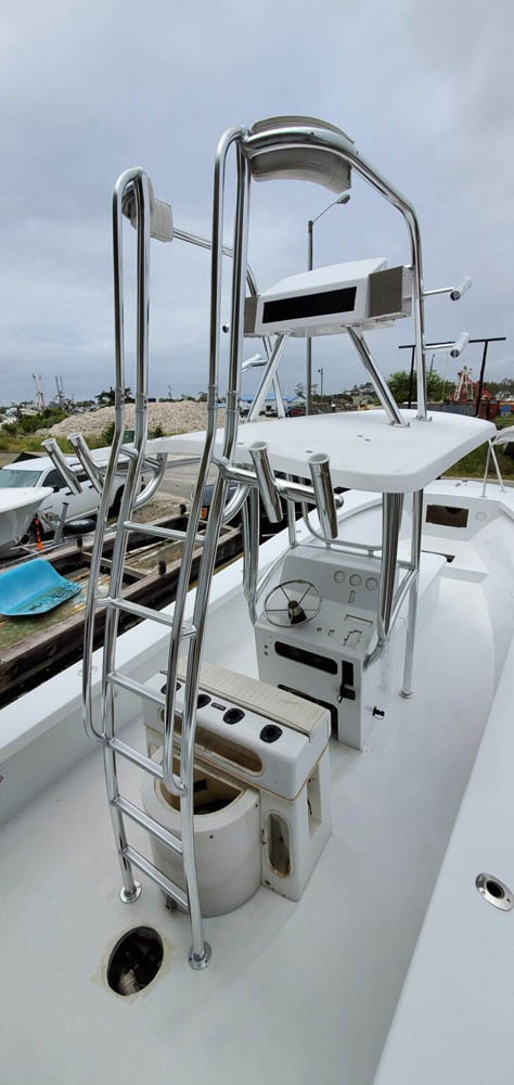 Custom Aluminum Cobia Tower for Glenn Bradley Boat