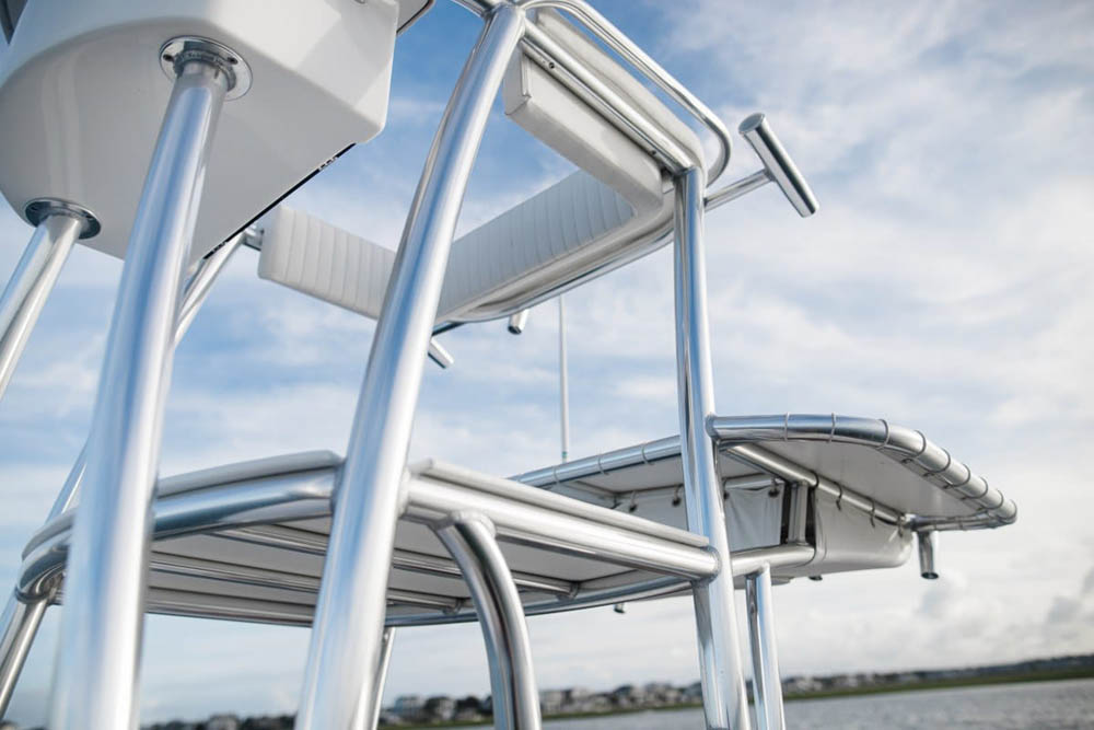 Step-Up Cobia Tower - Custom Aluminum Boat Tower - Highspeed Welding