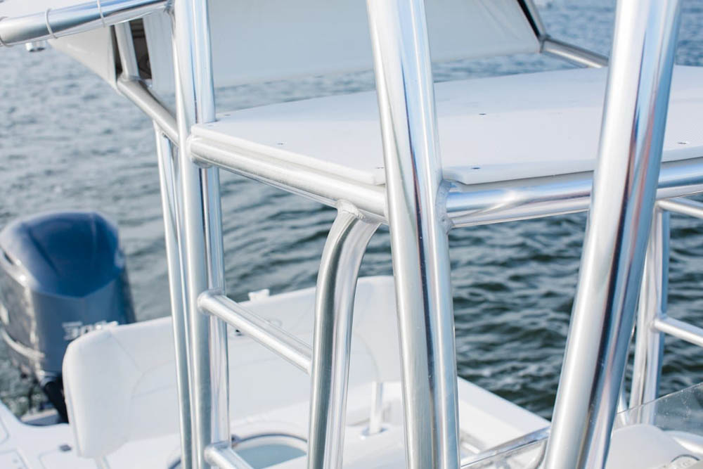 Step-Up Cobia Tower - Custom Aluminum Boat Tower - Highspeed Welding