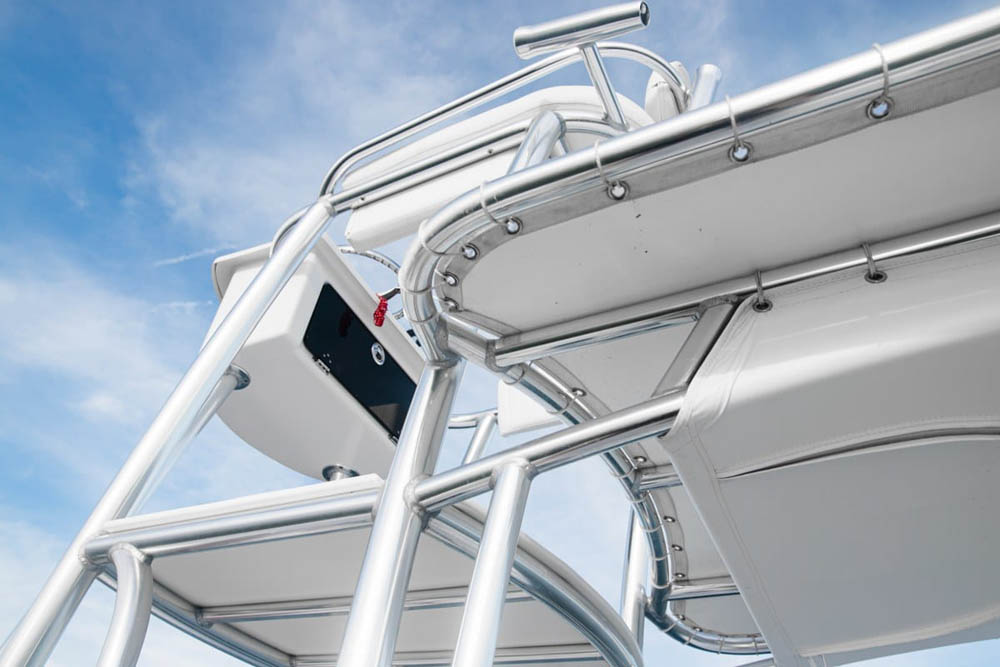 Step-Up Cobia Tower - Custom Aluminum Boat Tower - Highspeed Welding