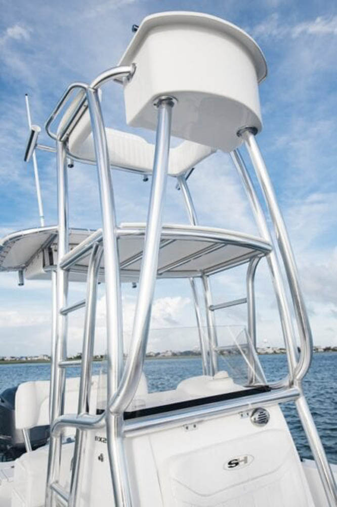 Step-Up Cobia Tower - Custom Aluminum Boat Tower - Highspeed Welding