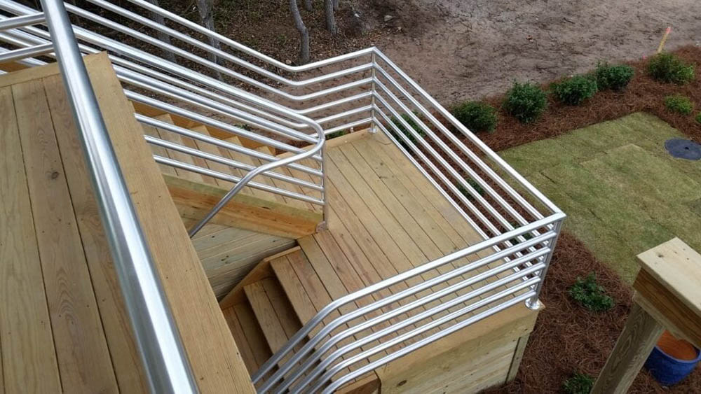 Custom Aluminum Residential Handrails - Anodized Aluminum Handrails