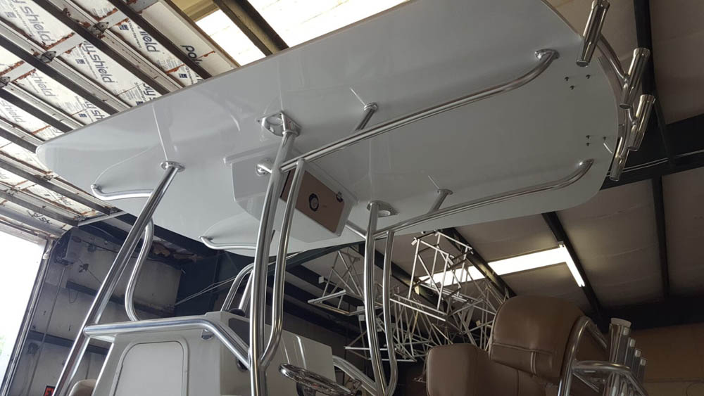 Hard Top For Parker Center Console - Fiberglass Hard Top