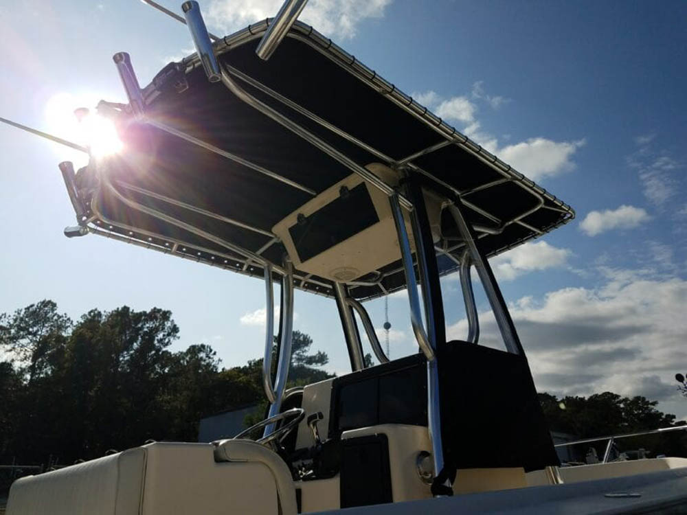 Custom Boat Curtains For A Parker Center Console - High Speed Welding