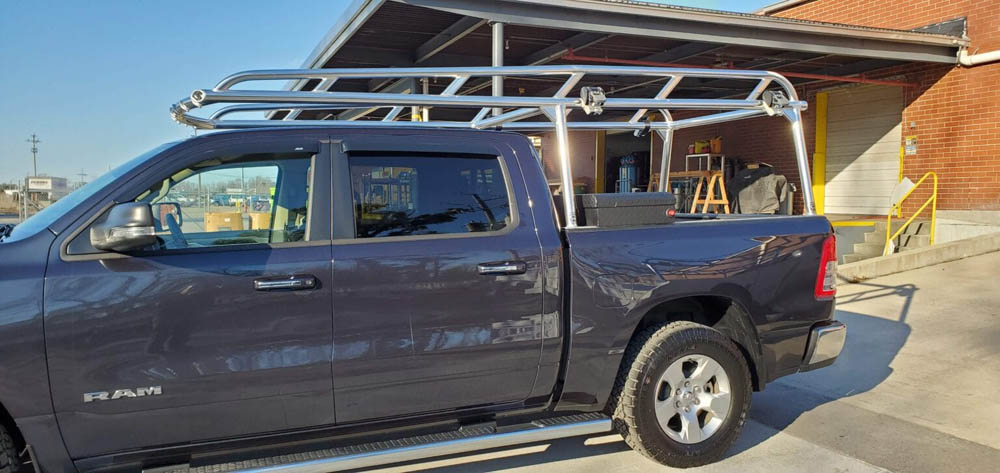 Ladder Rack for Ram Truck - Custom Aluminum Truck Rack