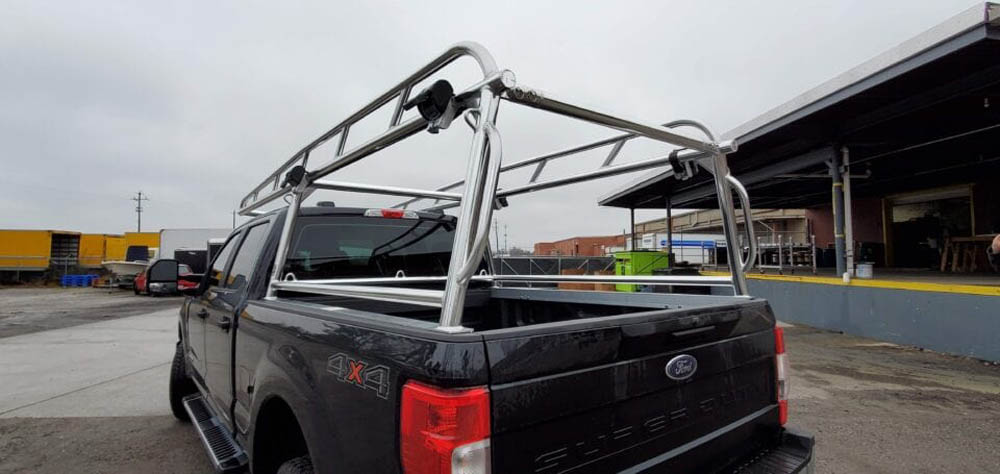 Custom F-350 Ladder Rack - Aluminum Truck Ladder Rack