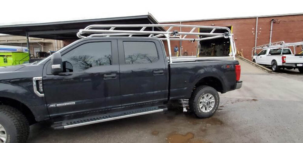 Custom F-350 Ladder Rack - Aluminum Truck Ladder Rack