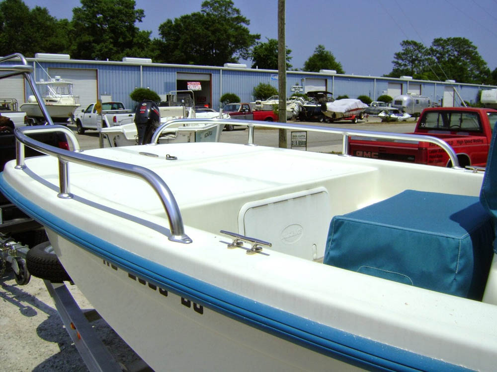 Split Bow Rails For Skiff - Low Profile Aluminum Rails