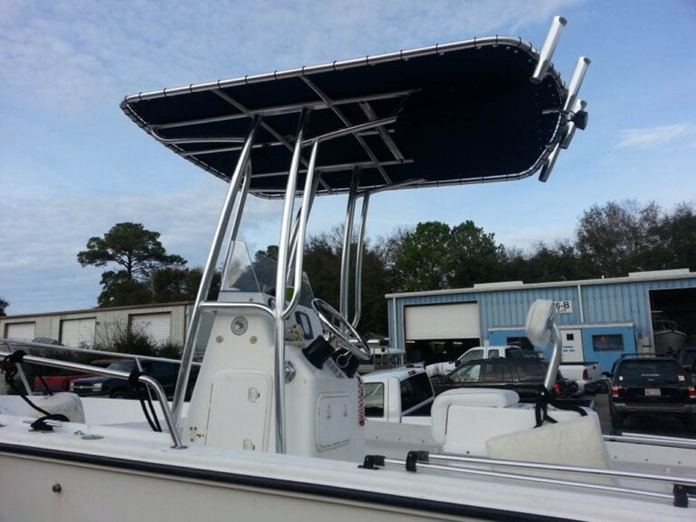 Edgewater Boat T Top | Custom Canvas T-Top