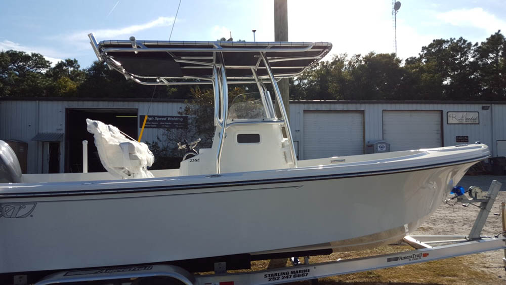 Parker 23SE T Top - Custom Boat T Top For Parker Boat