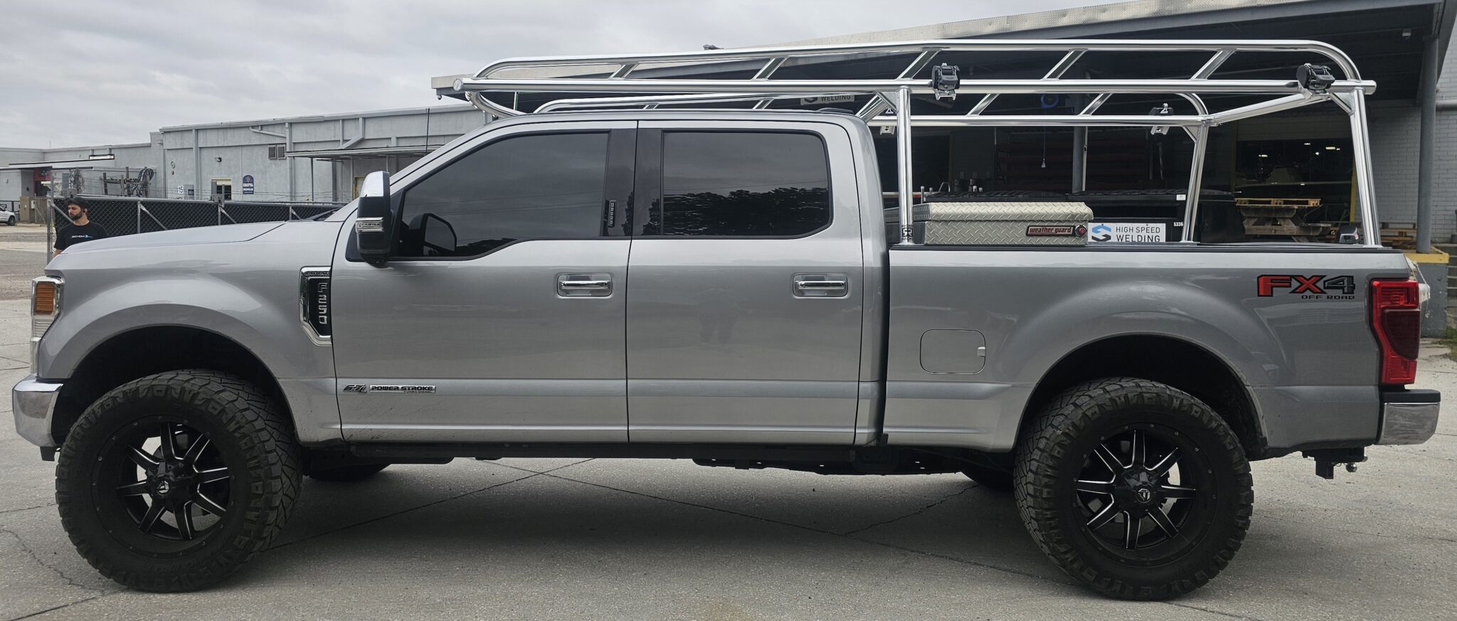 Welded Ladder Rack for Ford F250 — Ryder Rack WELD Install